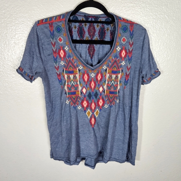 Johnny Was | Tops | Johnny Was Embroidered Tee Size S | Poshmark
